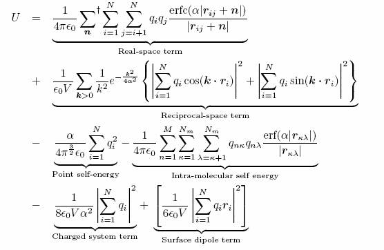 Ewald Sum for Non-cubic Lattice